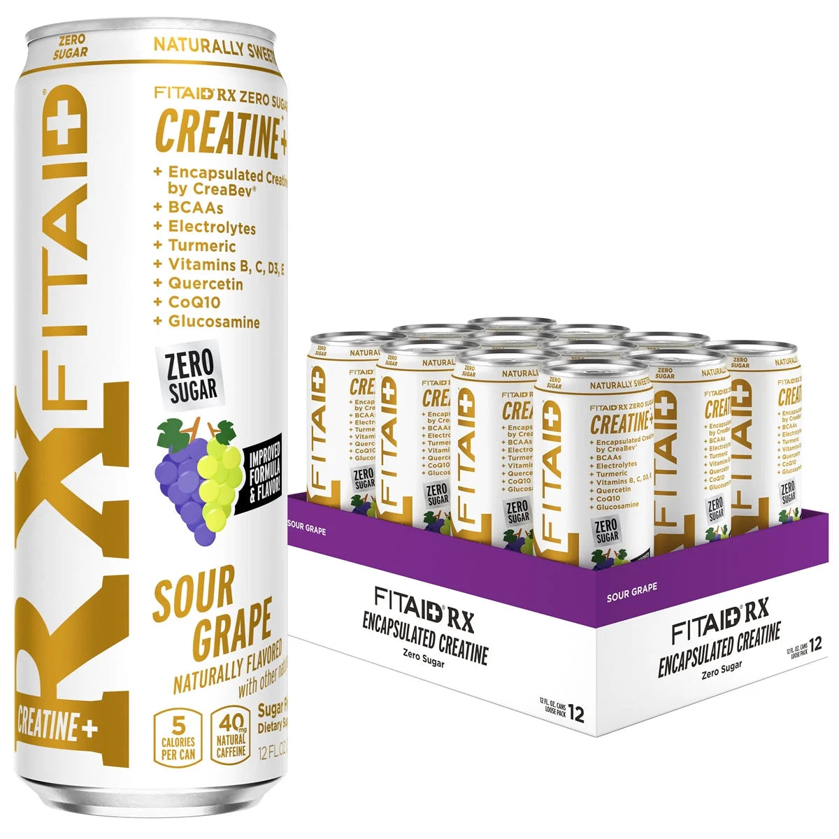 FITAID RX Zero Creatine+ Sour Grape – Performance Nutrition