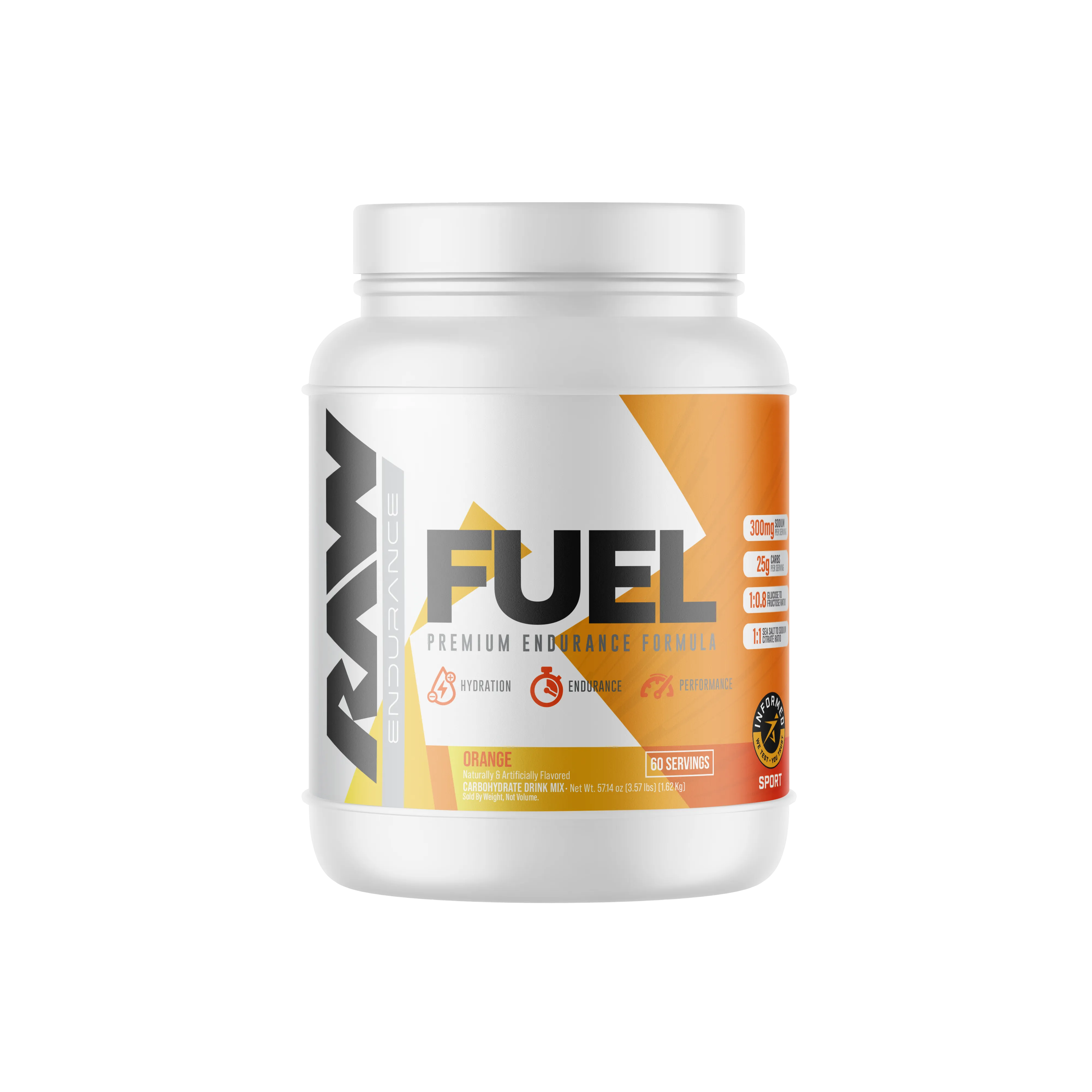 Raw Endurance Fuel Premium Formula Orange – Performance Nutrition